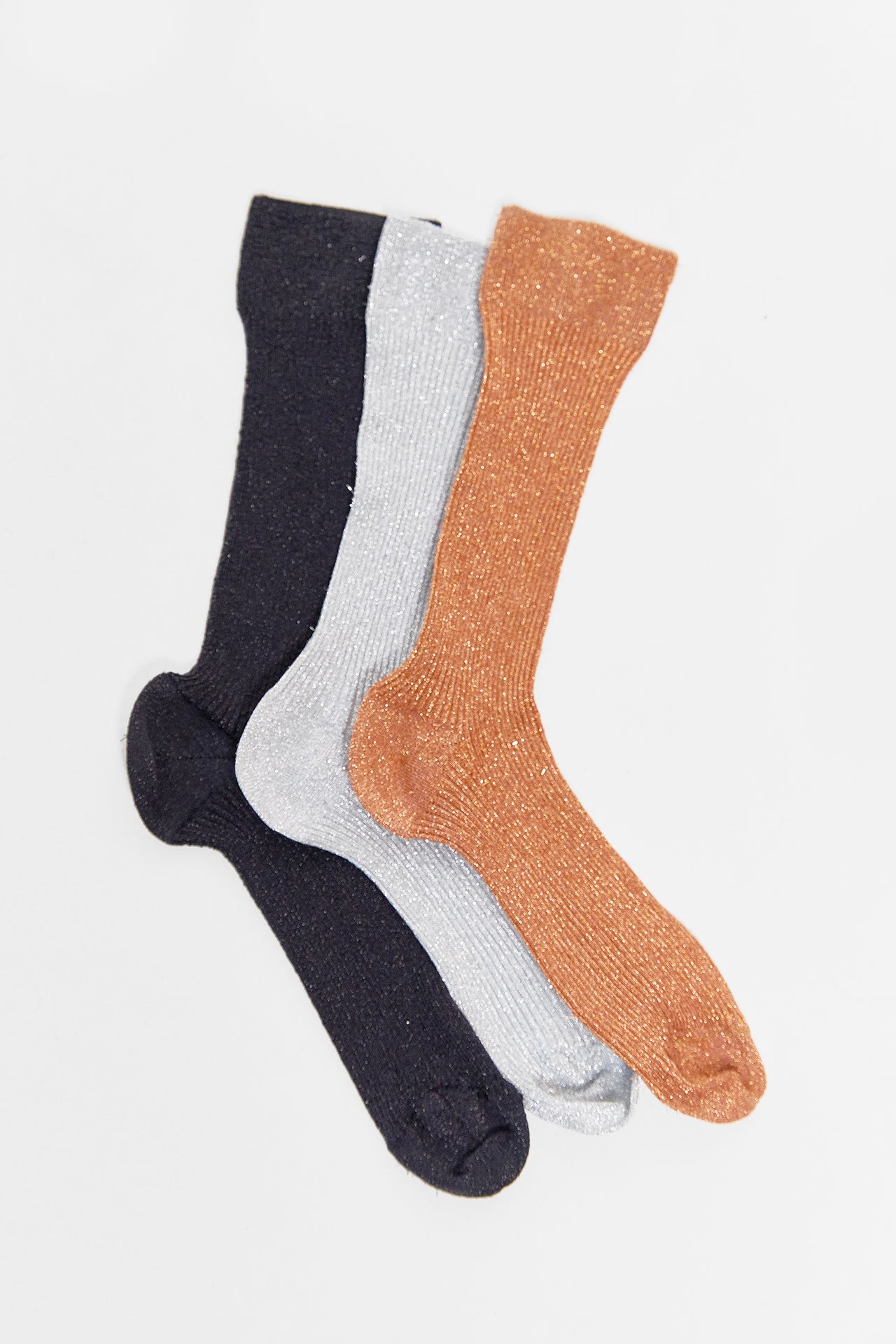 Maria La Rosa | Sparkle Ribbed Socks | byfreer